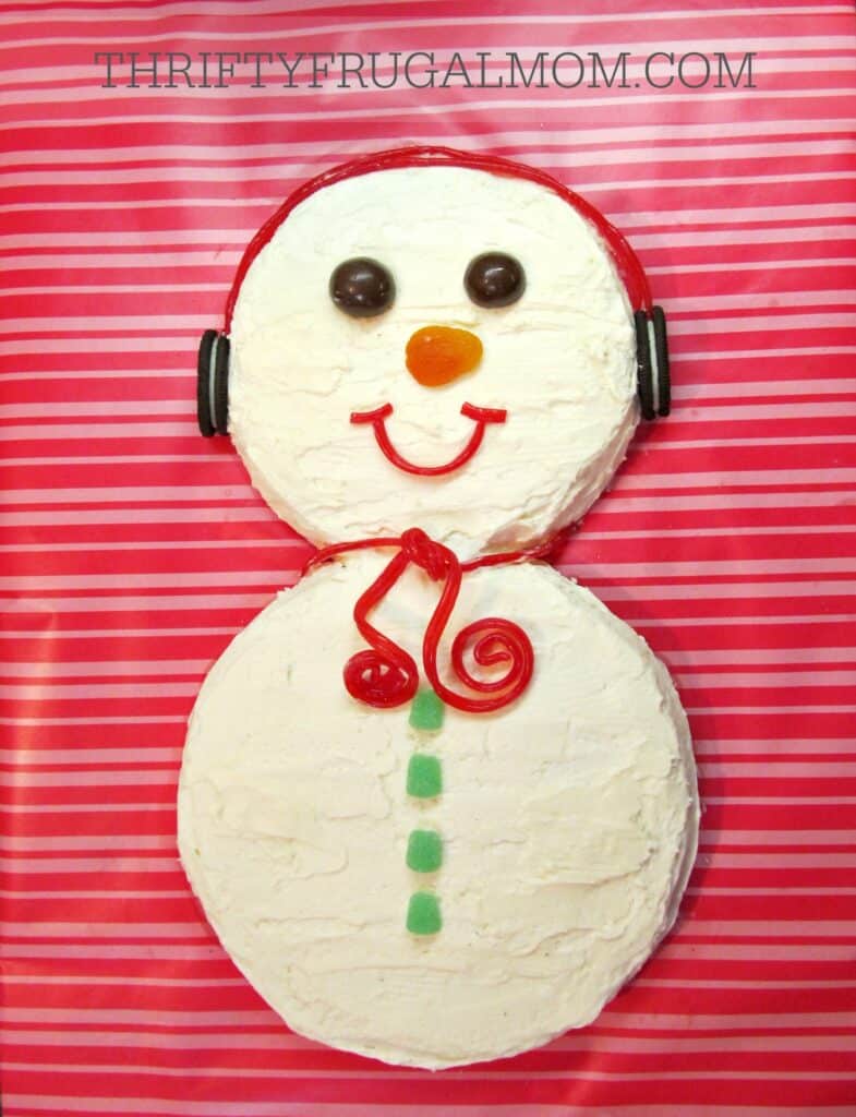 Easy Snowman Cake