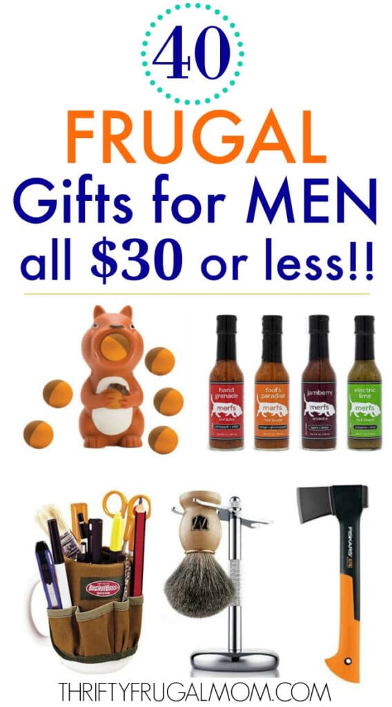 40 Frugal Gifts for Men that Cost $30 or Less - Thrifty Frugal Mom