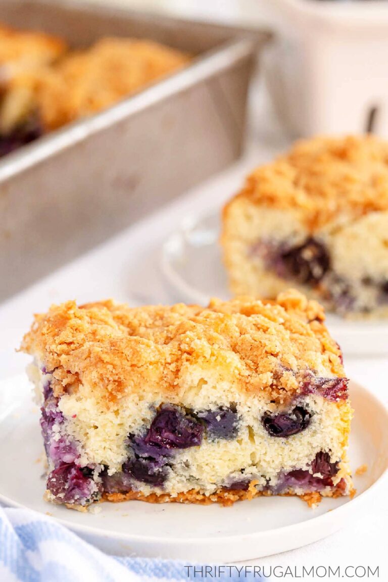 Classic Blueberry Buckle - Thrifty Frugal Mom